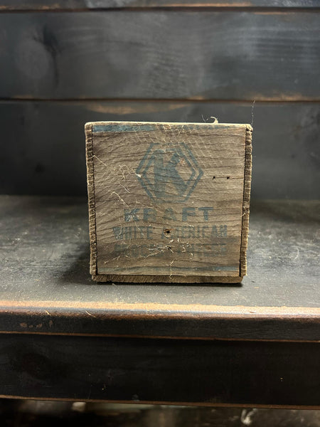 Vintage Kraft White American Cheese Box - Karnik's Antiques & Primitives