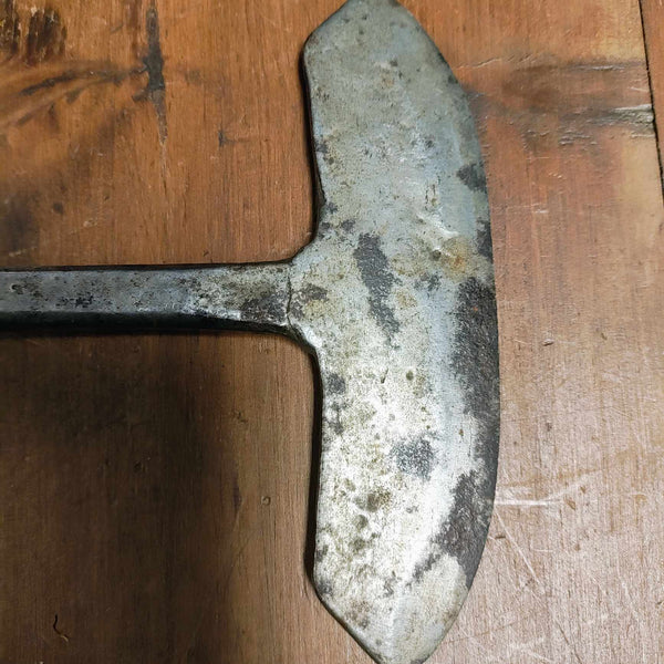Antique Straight Wooden Handle Chopper - Karnik's Antiques & Primitives