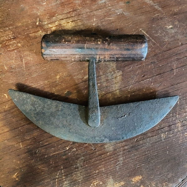 Antique Wood Handle Chopper #6 - Karnik's Antiques & Primitives