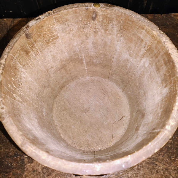 Antique Primitive Wooden Bucket - Karnik's Antiques & Primitives